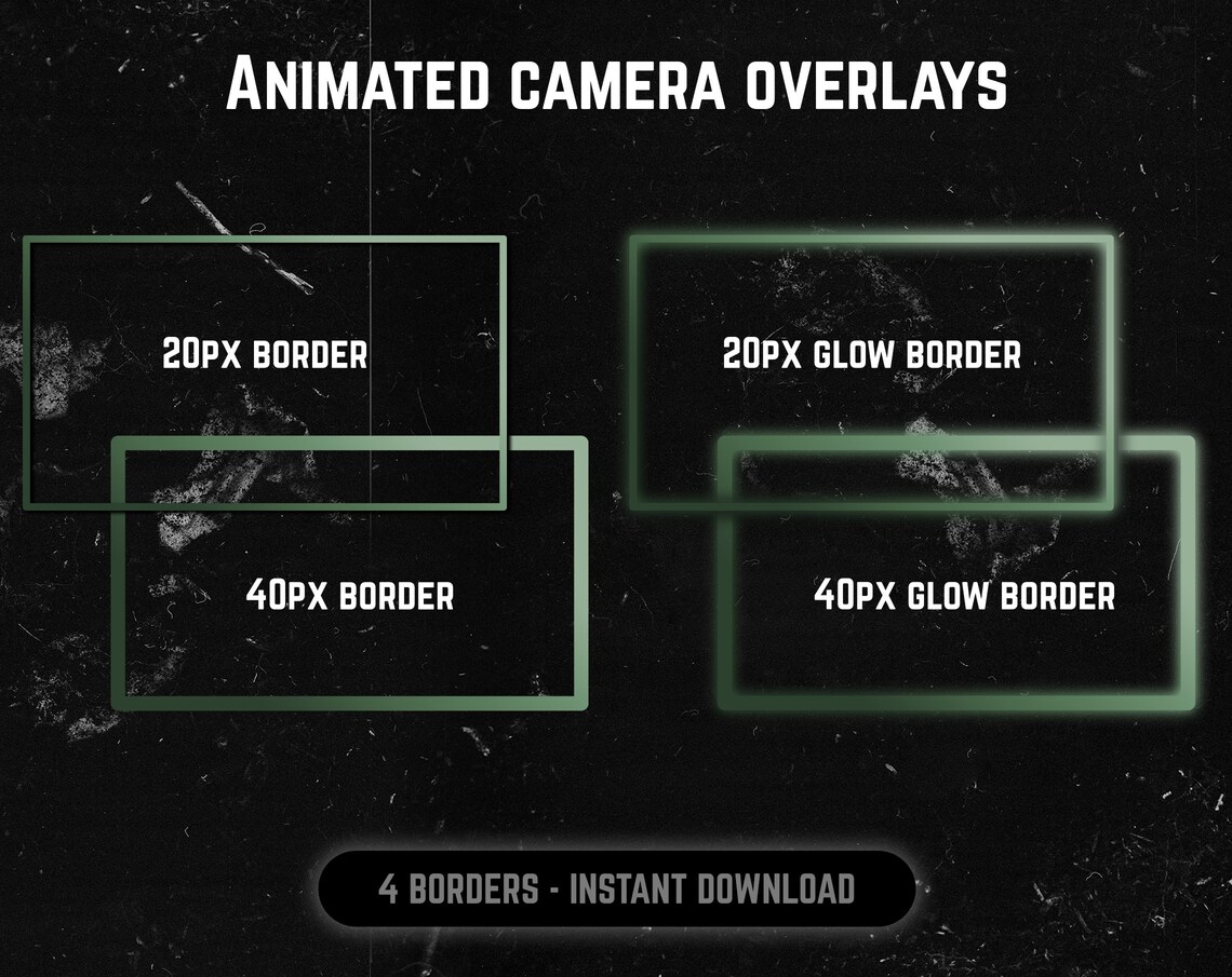 Green Plant Animated Webcam Border: Twitch Stream Overlay (WEBM) - Etsy