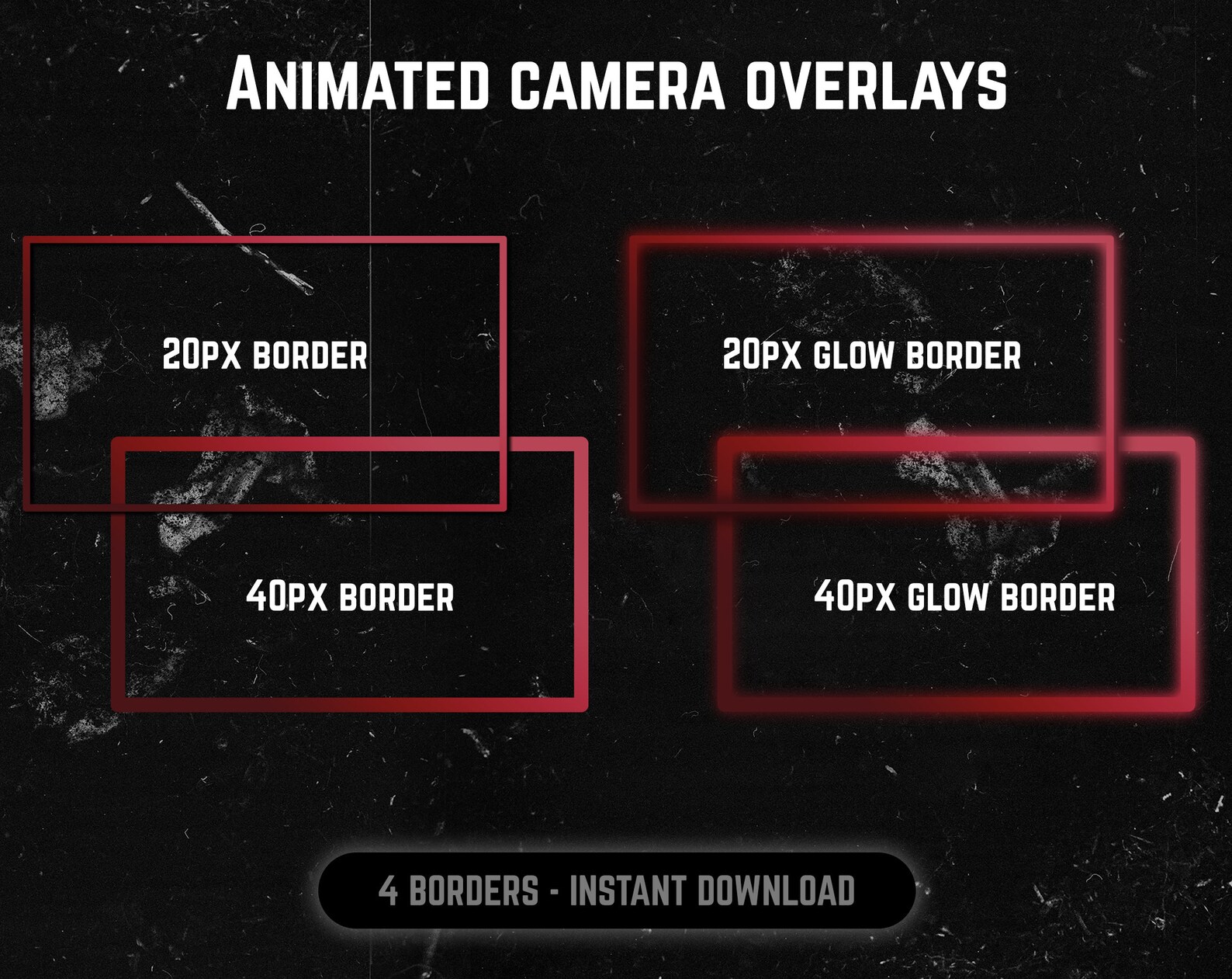 Animated Red Webcam Border: Creamy Tones Stream Overlay (WEBM) - Etsy