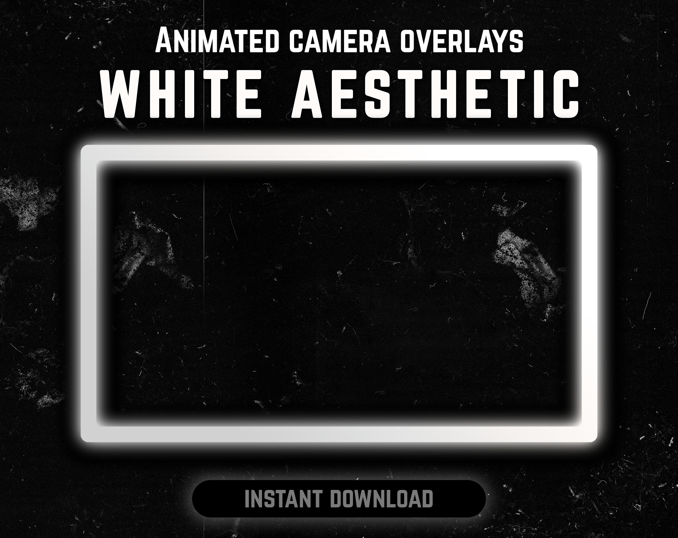 Animated White Webcam Border: Pastel Stream Overlay (WEBM) - Etsy