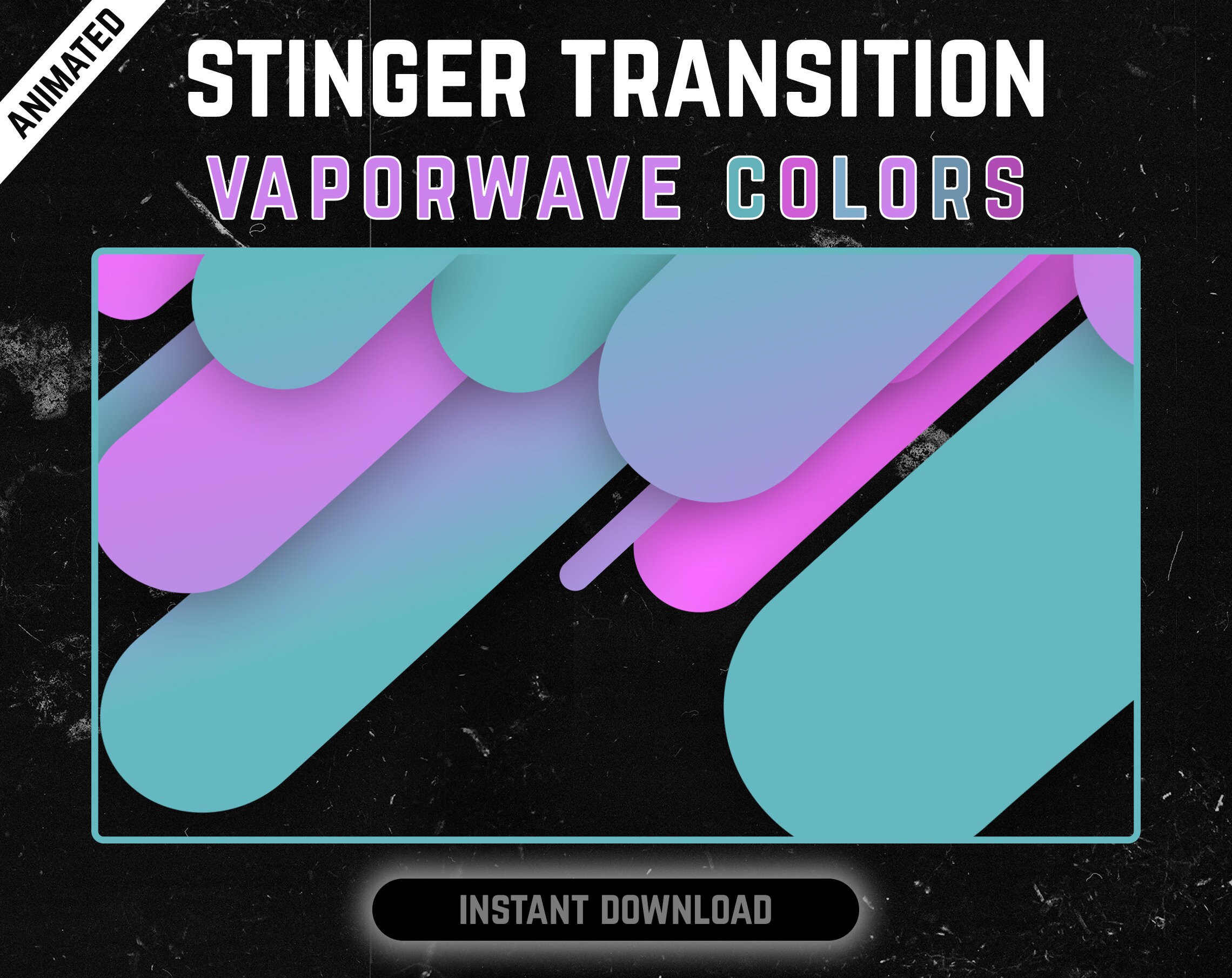Stinger Transition - VAPORWAVE Twitch Transition With Animated Stripes ...
