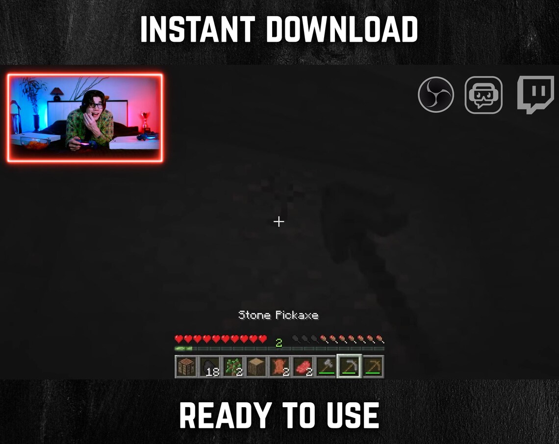 Animated Camera Overlay - Red Webcam Border With Flickering Effect ...