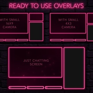 Pink Neon -twitch Overlay Package - Etsy
