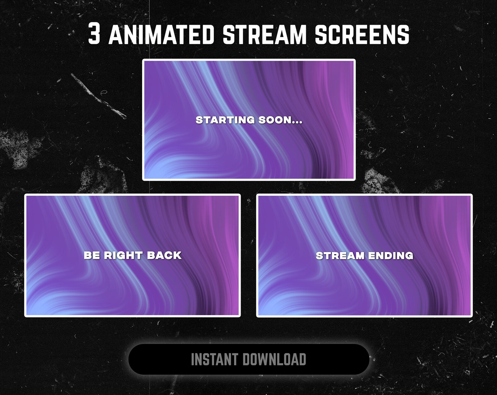 Cyberpunk Twitch Overlay CYBERPUNK Starting Soon Be Right Back Stream ...