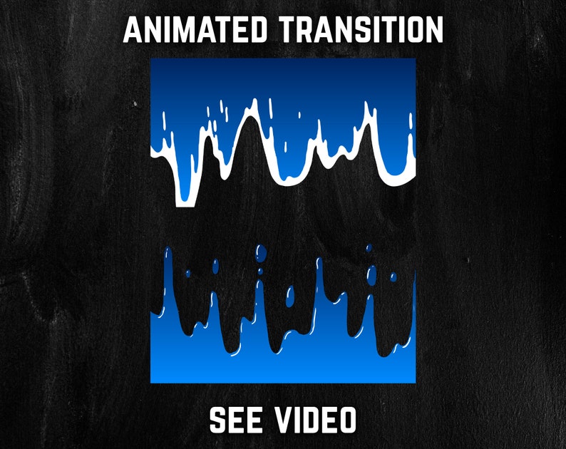 Blue Waterfall Stinger Transition Blue OBS Transition With Waterfall ...