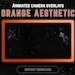 Twitch Animated Webcam Border Frame - ORANGE COLORS Aesthetic Camera ...