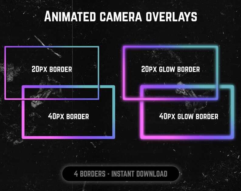 Twitch Animated Webcam Border Frame VAPORWAVE Overlay - Etsy Singapore