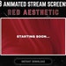 RED Twitch Overlays - Red Color Twitch Panels - Starting Soon - Be ...