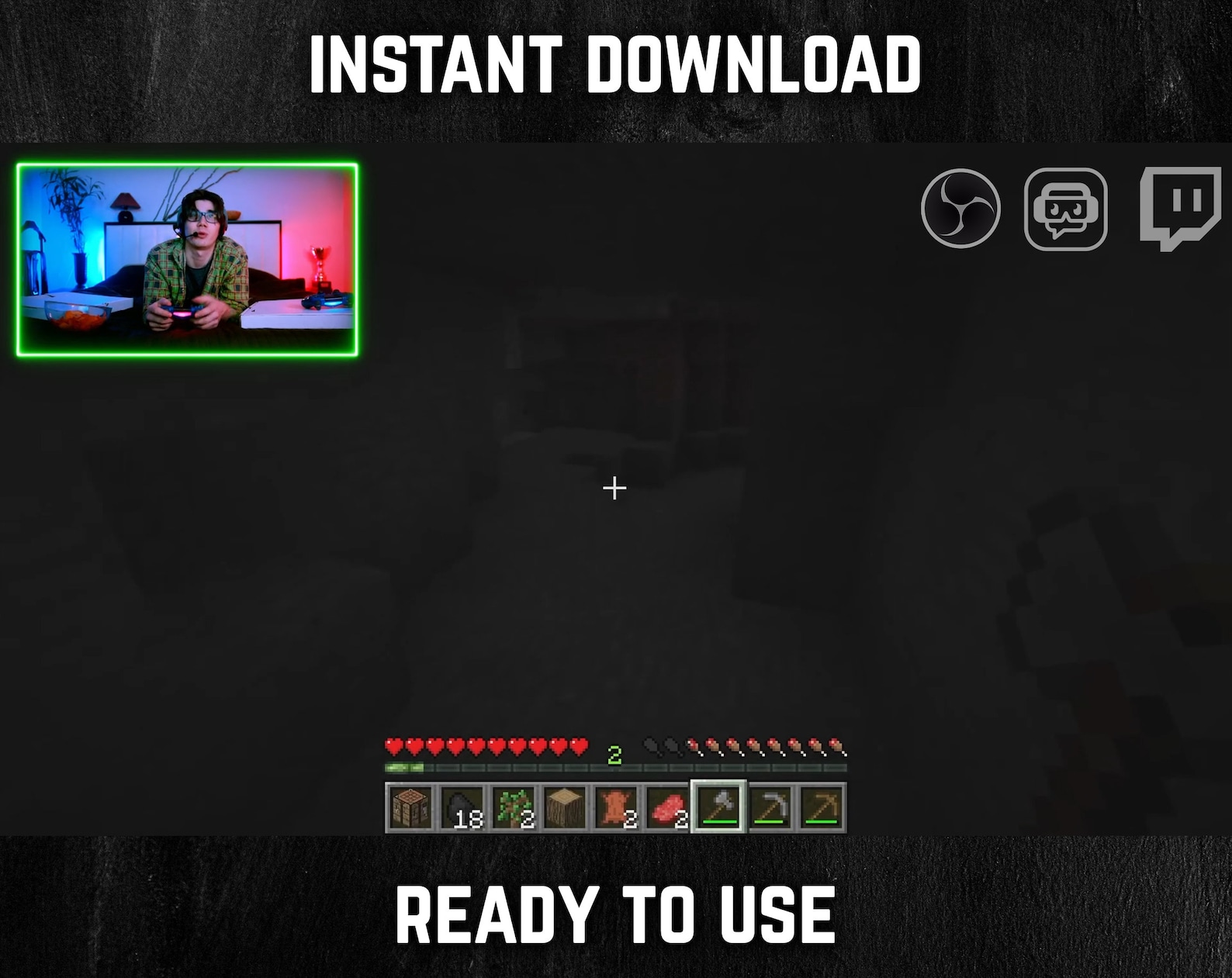 Animated Camera Overlay - Green Neon Webcam Border With Flickering ...