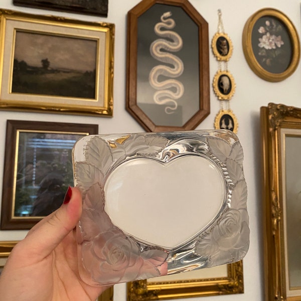 Glass Heart Picture Frame - Etsy