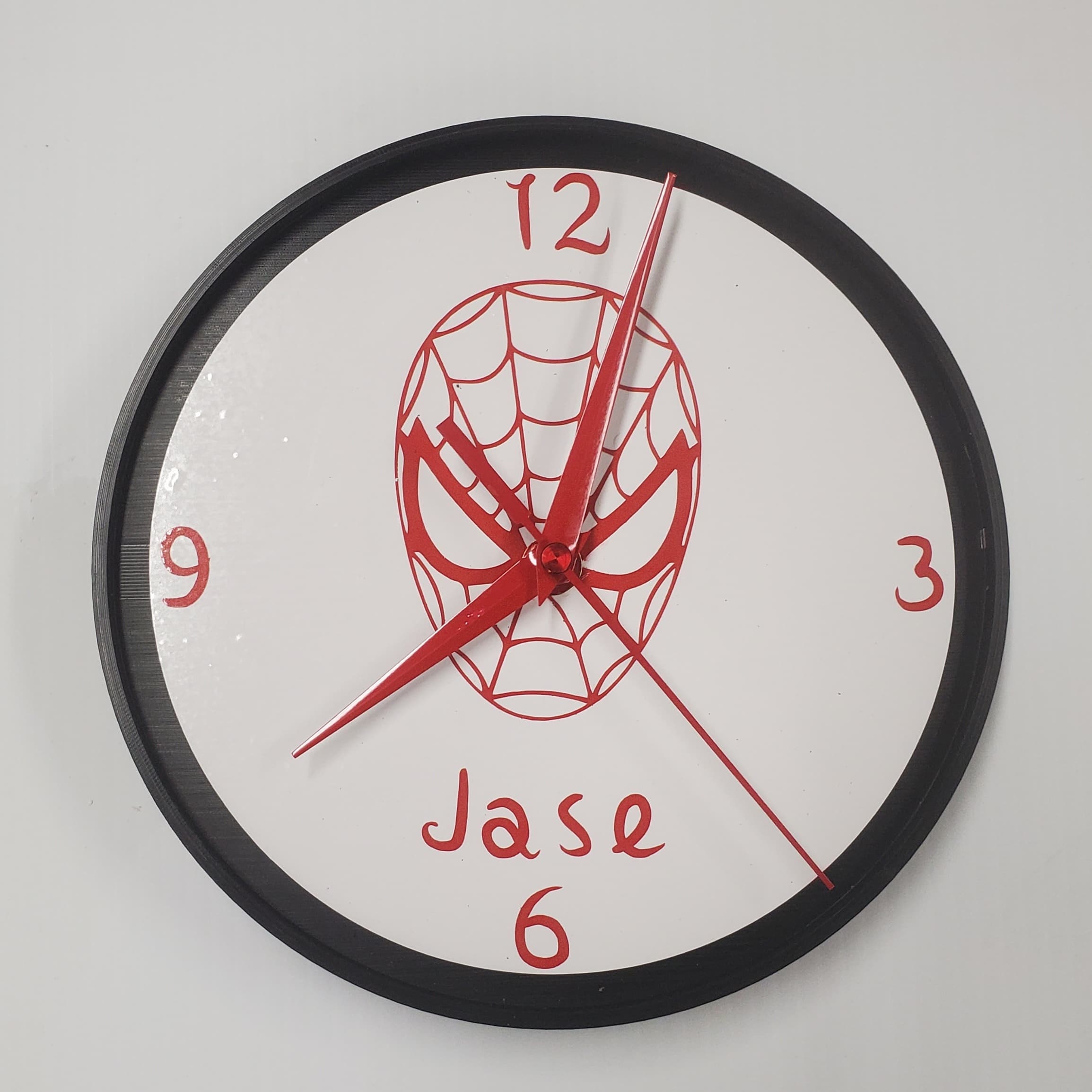 Personalized Spiderman Inspired Clock | Etsy