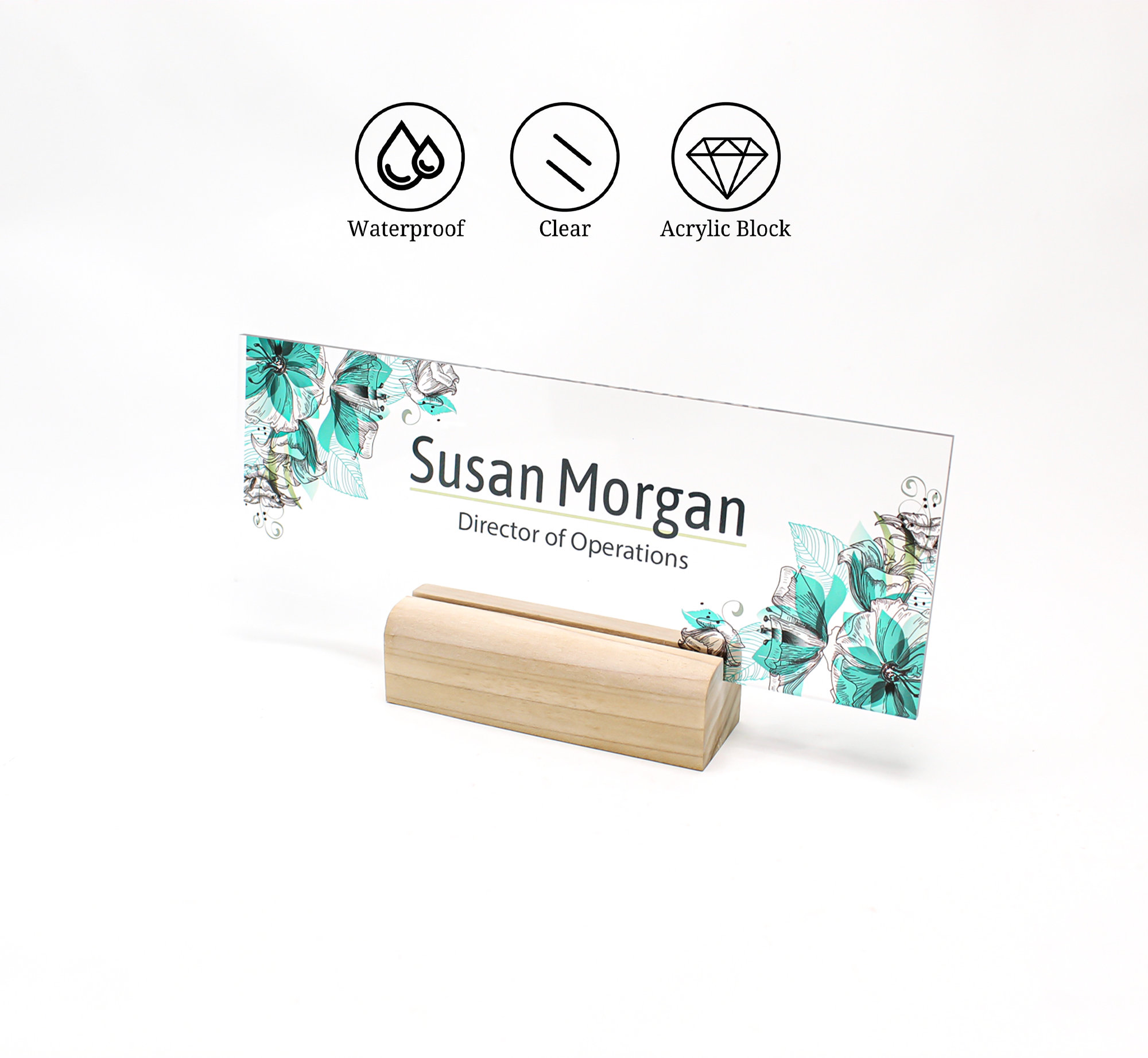 Desk Plaque Name Plate for Desk Personalized Acrylic Gift - Etsy