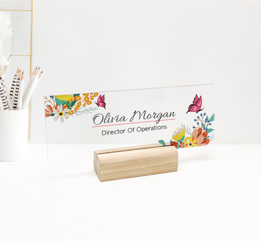 Personalized Name Desk Plate Custom Nameplate Office Name Sign Business ...