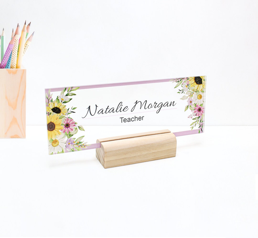 Personalized Desk Name Plaque, Office Plaque, Plate With Name, Custom ...