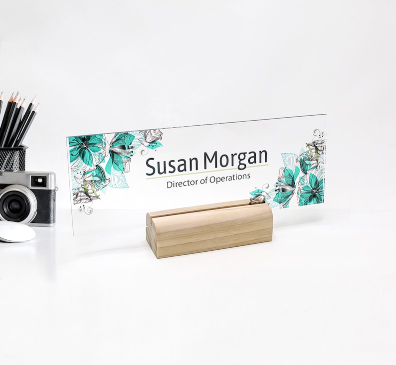 Desk Plaque Name Plate for Desk Personalized Acrylic Gift - Etsy