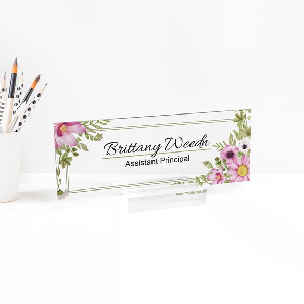 Desktop Name Plaque - Etsy