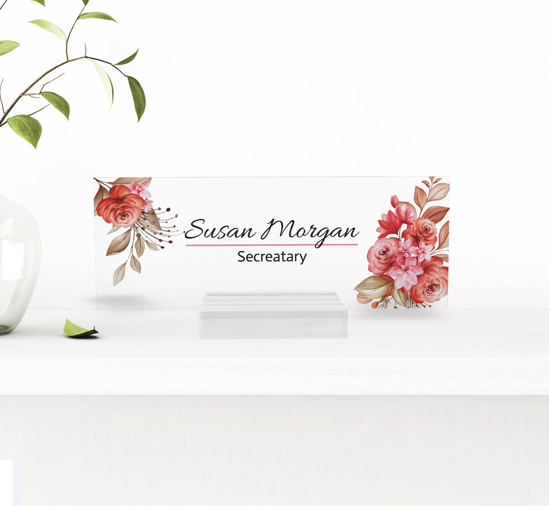 Custom Office Name Sign Desk Plaque Name Plate for Desk - Etsy