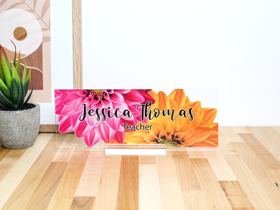 Personalized Name Plate for Desk, Custom Office Decor, Work Gift, Desk ...