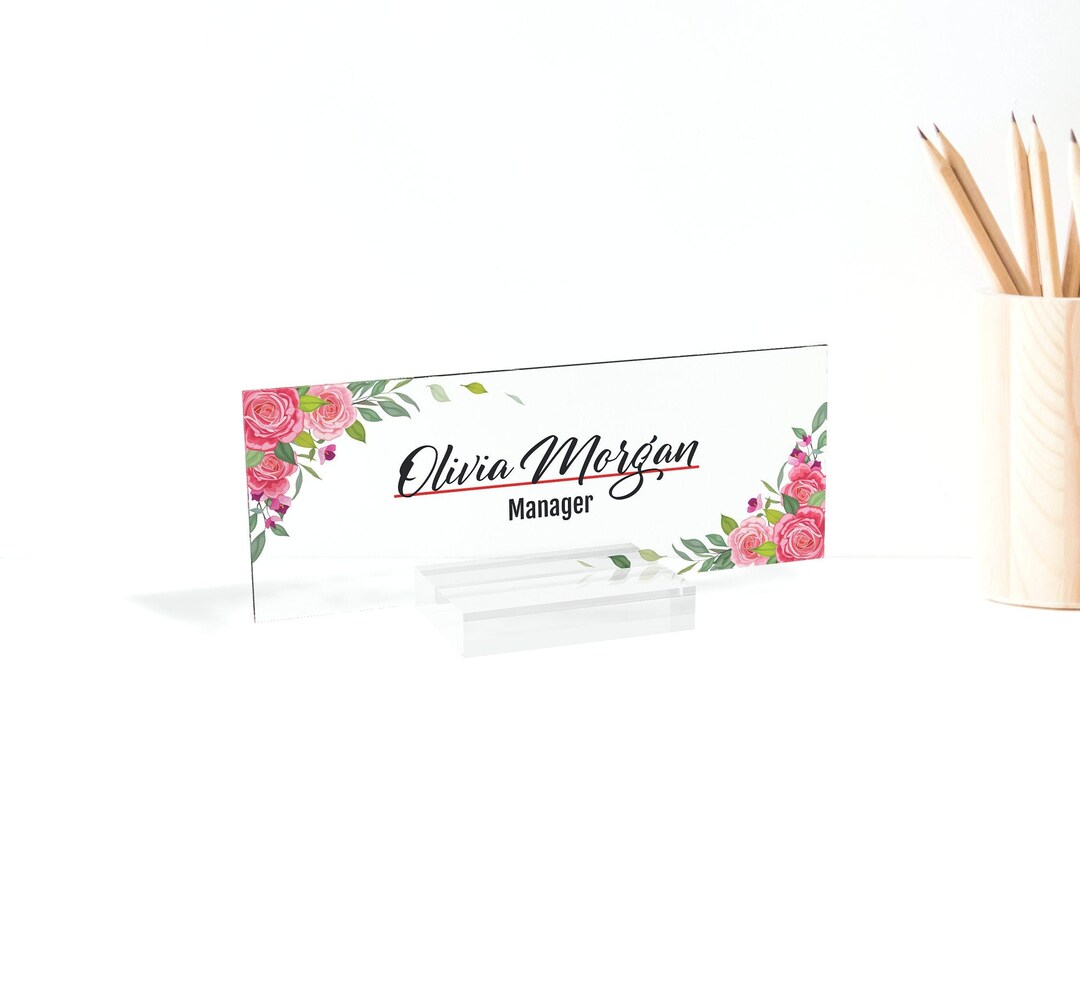 Personalized Name Plate for Desk, Custom Office Decor, Work Gift ...