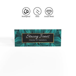 Green Name Plate for Desk Custom Office Decor Nameplate Sign - Etsy