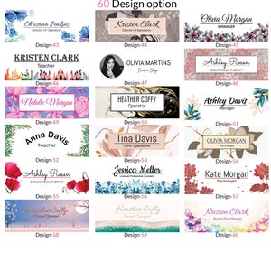 Name Plate Acrylic, Business Card Holder Desk, Custom Name Sign ...