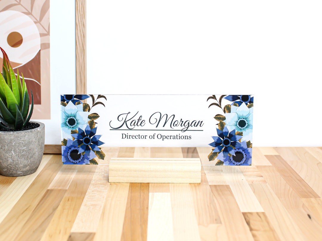 Office Desk Name Plate Personalized Custom Name Plates for Desks ...