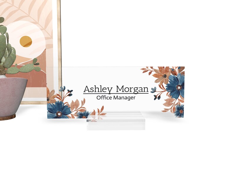 Executive Holographic Name Plate Custom Holo Desk Name - Etsy