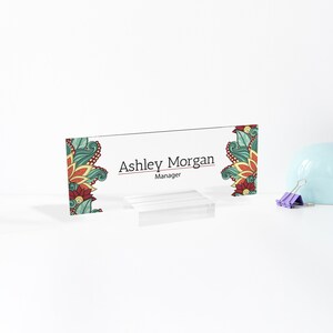 Personalized Name Plate for Desk for Modern Office Business Decor ...