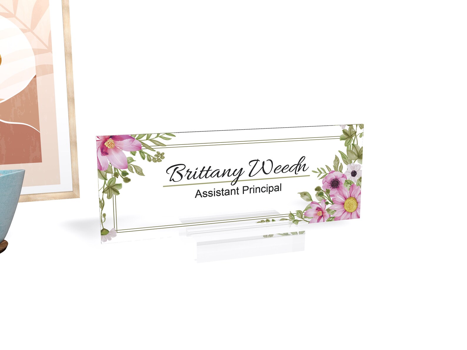 Personalized Desk Name Plate Custom Desk Name Sign Desk - Etsy