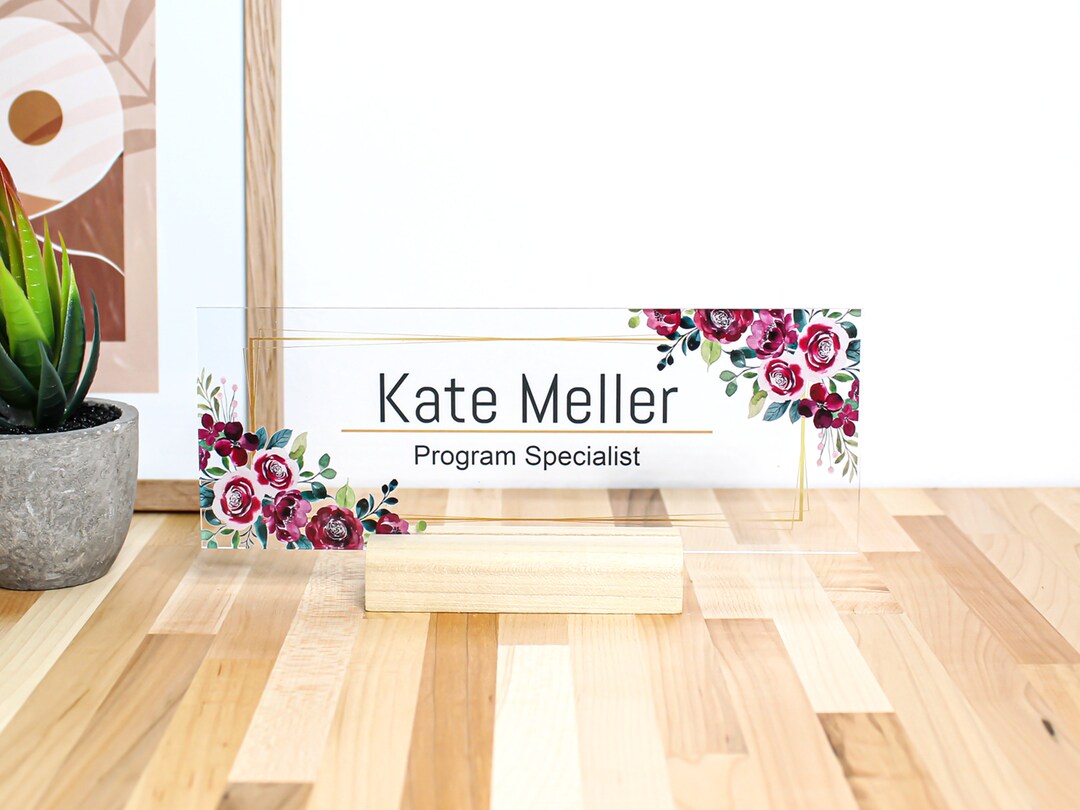 Desk Name Tags, Desk Name Plates, Door Name Sign, Desk Name , Name ...