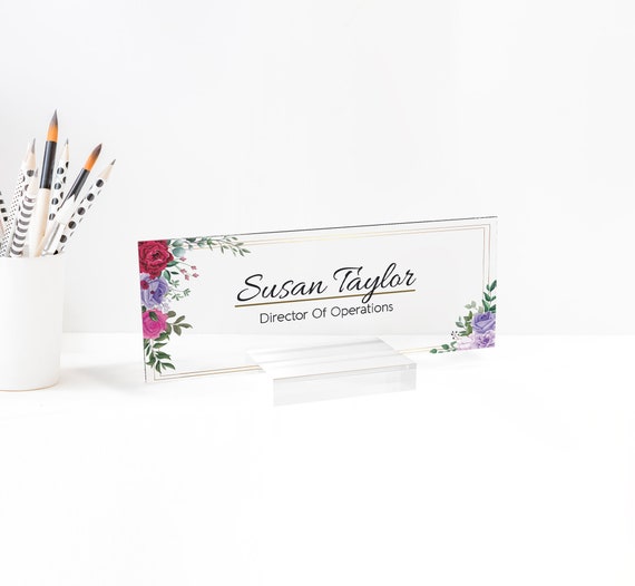 Personalized Desk Name Plate Custom Office Decor Sign - Etsy