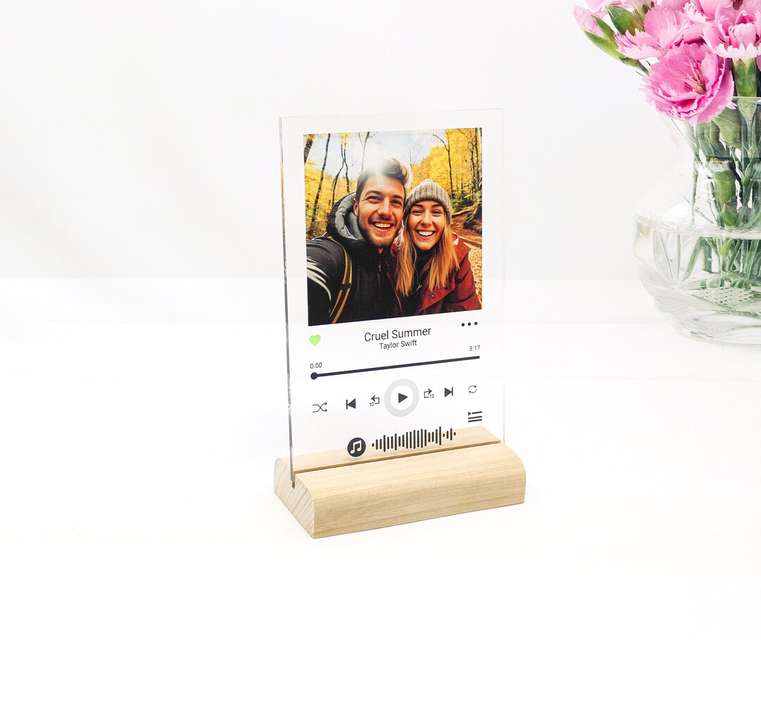 Personalized Music Plaque With Stand Valentines Day Gifts for Him Gift ...