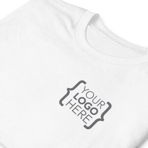 Custom Logo on a Shirt FRONT, Team Logo Here T-shirt, Personalized ...