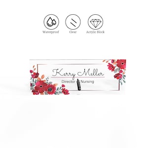 Desk, Custom Office Decor, Work Gift, Coworker Gift, Desk Nameplate ...