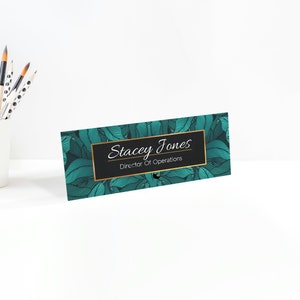 Green Name Plate for Desk Custom Office Decor Nameplate Sign - Etsy