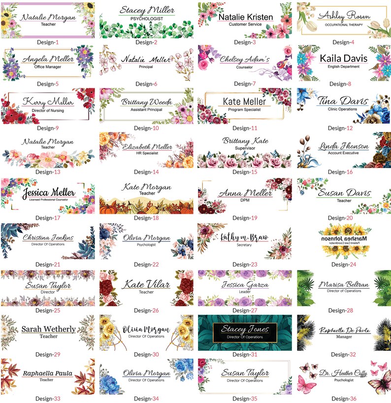 Executive Holographic Name Plate Custom Holo Desk Name - Etsy