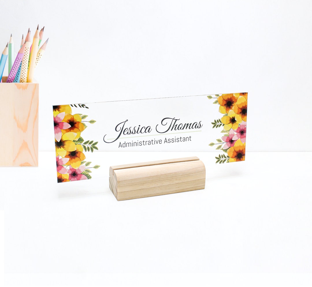 Trendy Teacher Desk Plate Custom Classroom Decor ,desk Name Plate ...