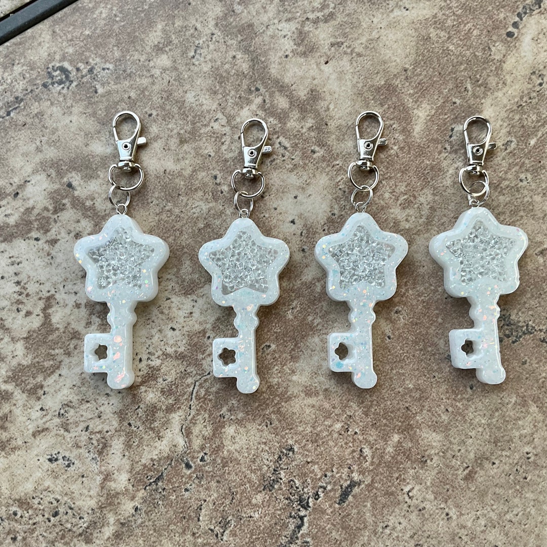 Glitter Sparkle Star Key Keychain - Etsy