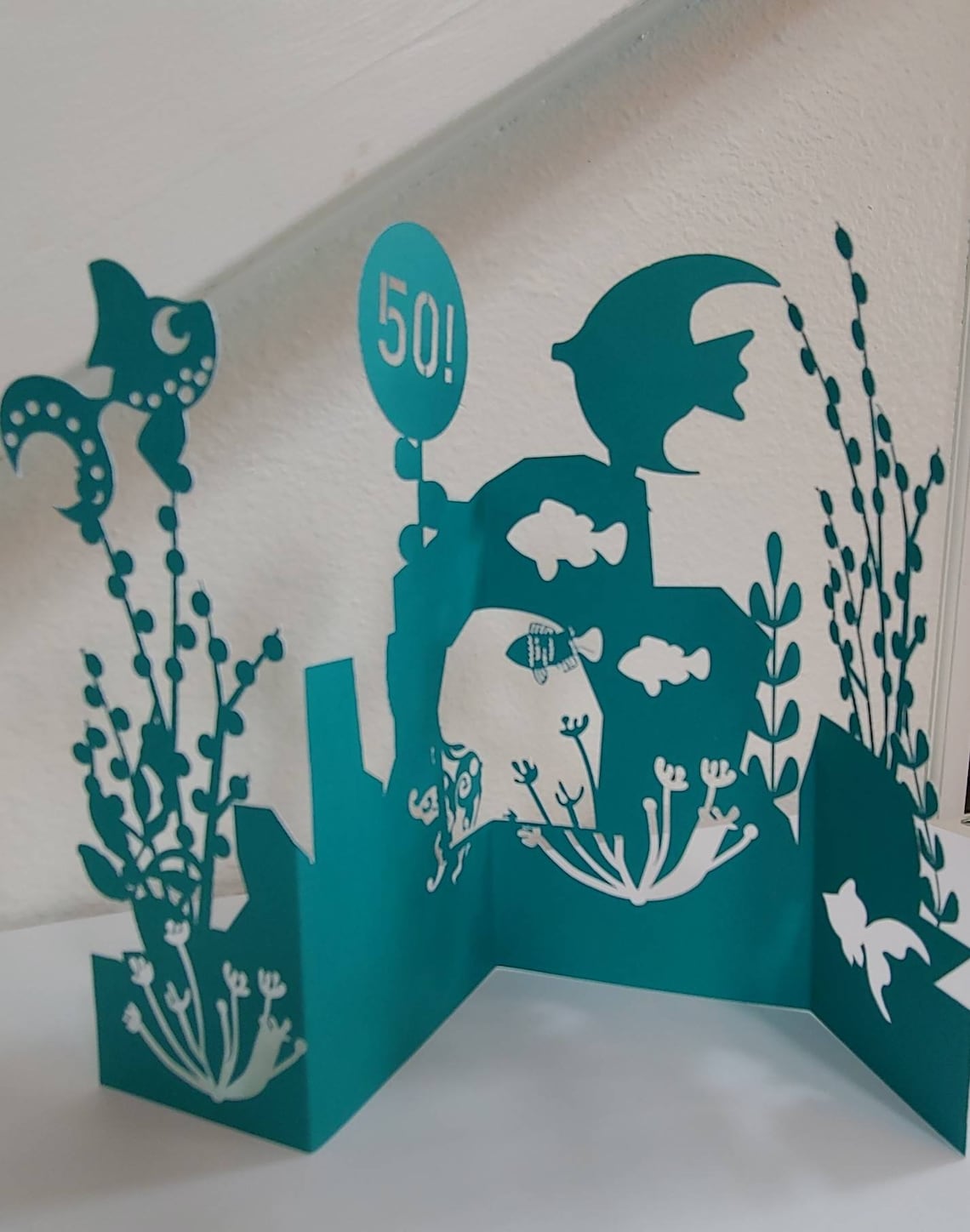 50 Aquarium Pop up Card - Etsy