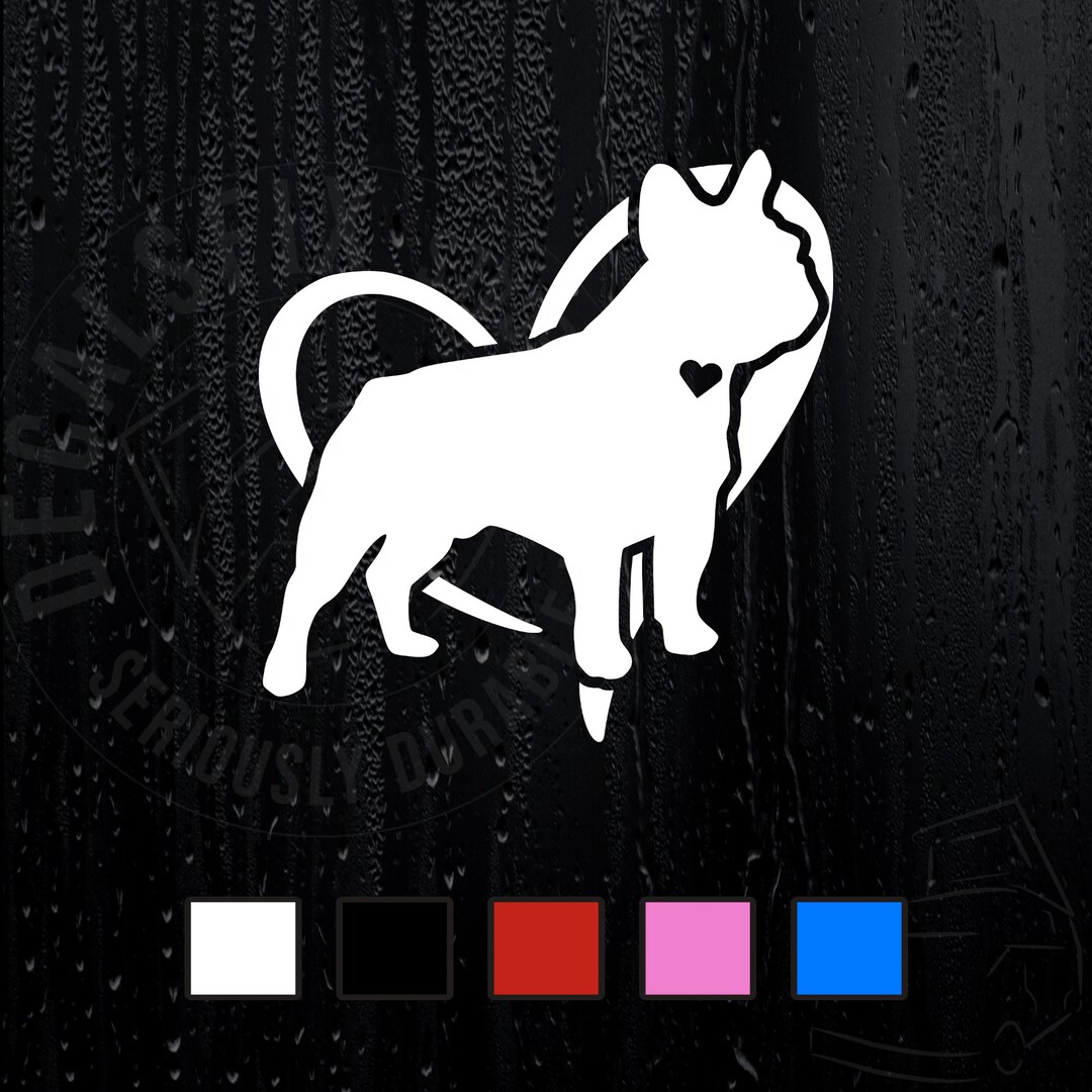 LOVE Frenchie/vinyl Sticker Camper /camping/caravan / Skate / - Etsy