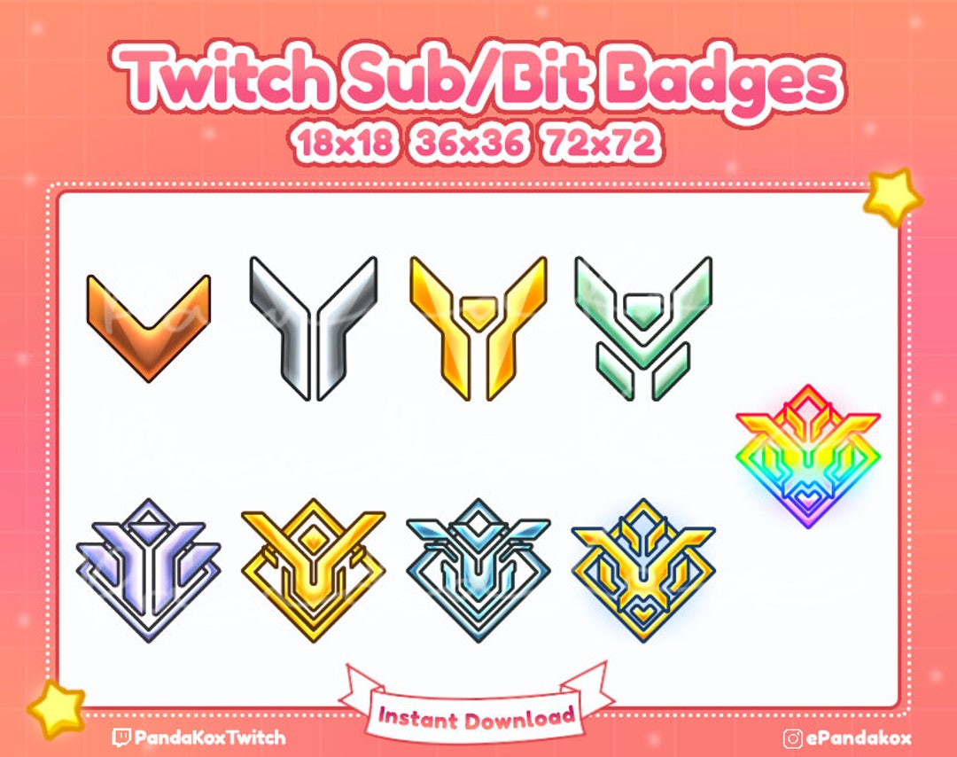 Overwatch 2 Qualifier Ranks Sub Badges For Twitch Overwatch 2 Etsy