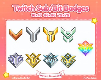 Overwatch Badges Twitch - Etsy