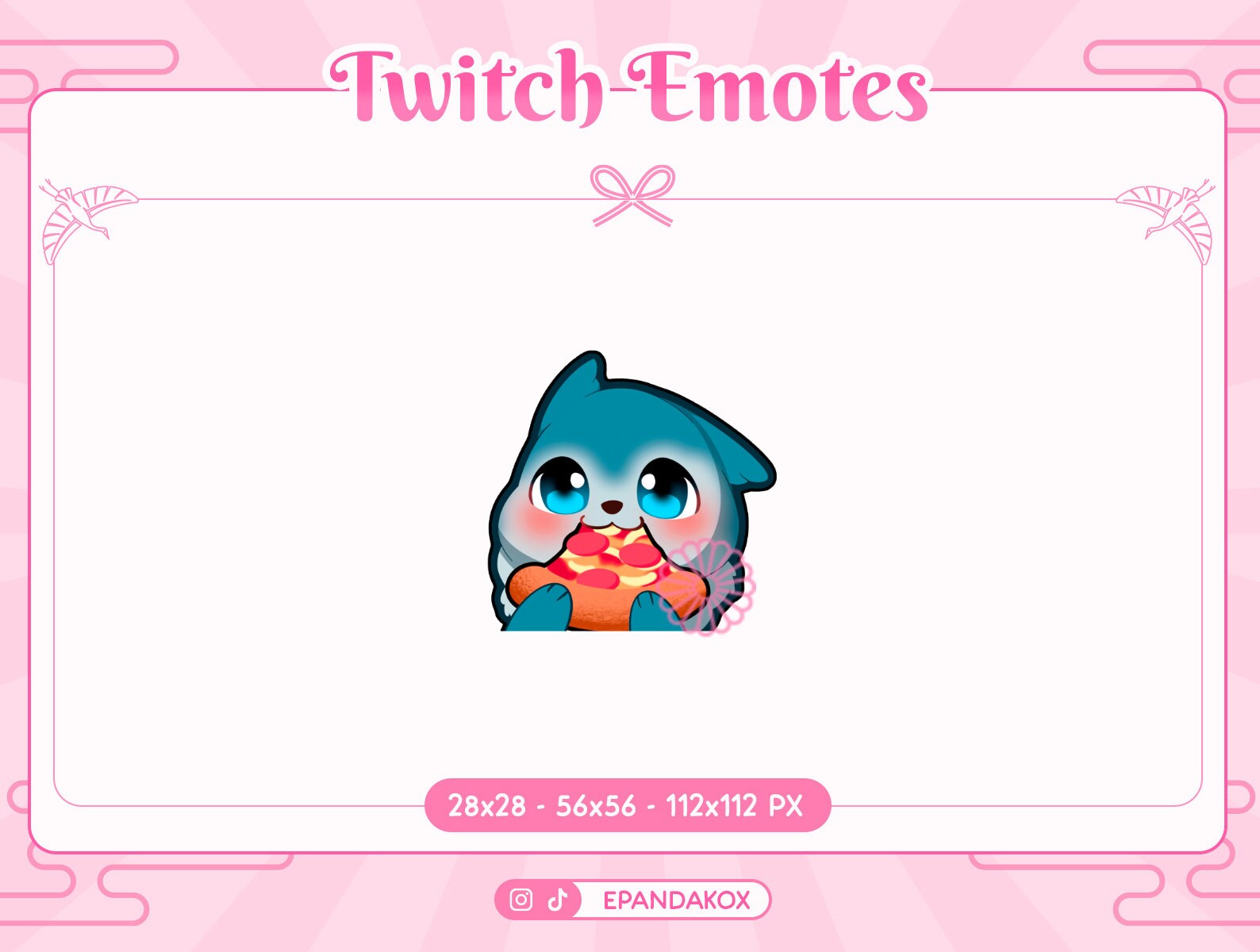Wolf Emote Pack for Twitch, Wolf Emote Bundle Twitch, Food Emotes ...
