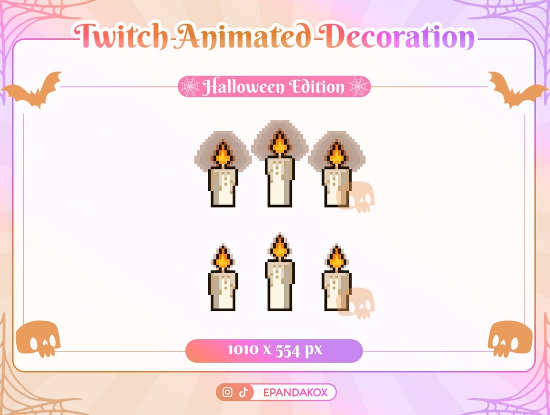 Animated Candles for Twitch, Halloween Decoration for Stream, OBS ...