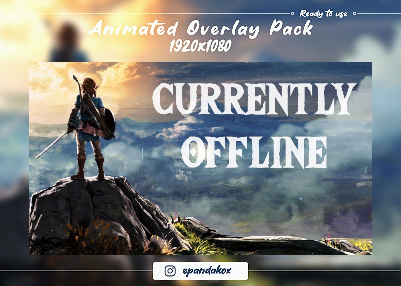 Zelda Animated Overlay for Twitch, the Legend of Zelda: Breath of the ...