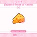 Cheese Emote Icon for Twitch, Cheese Channel Point, Cheese Emote, Food ...