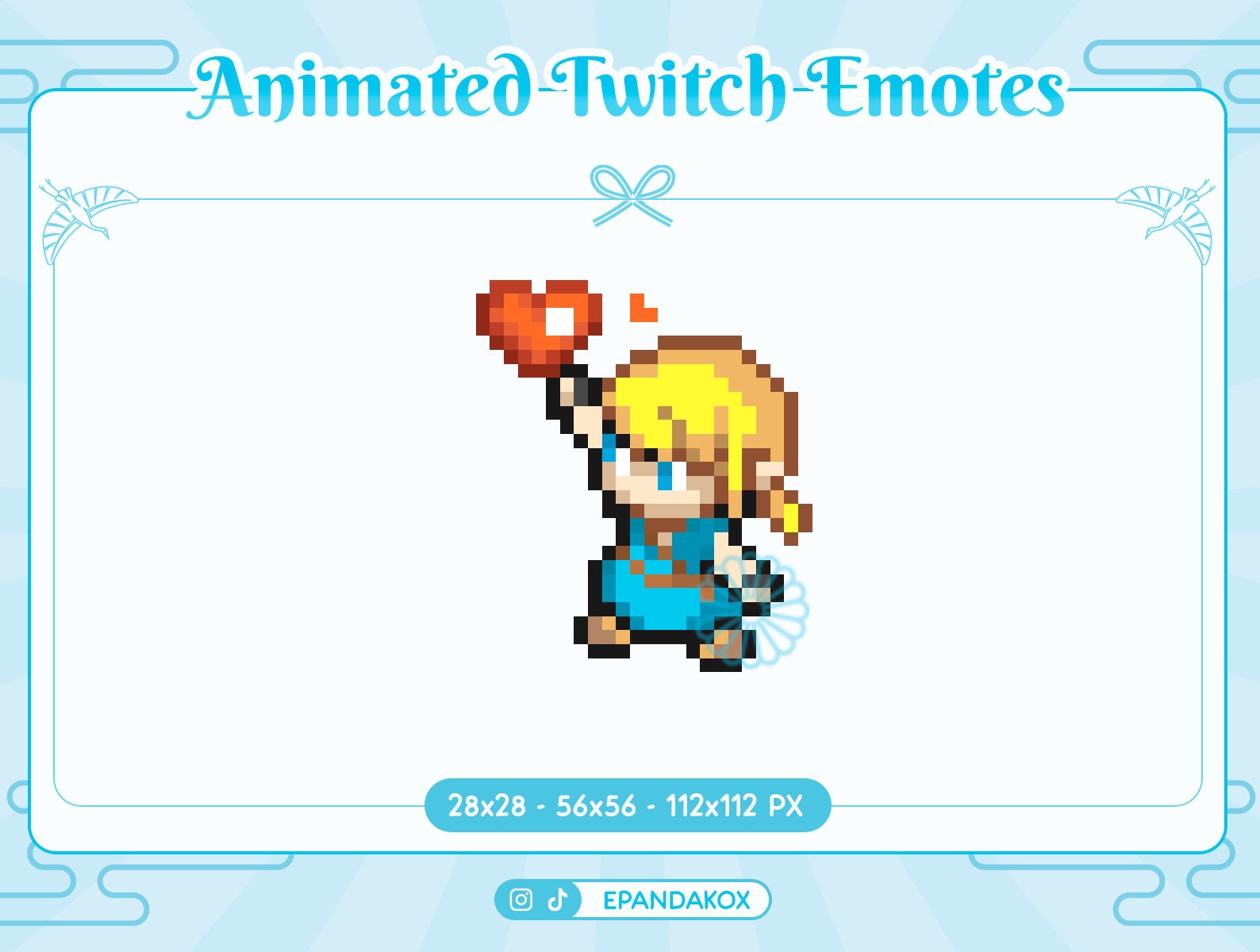 Zelda Heart Animated Emote for Twitch, BOTW Animated Emotes, Love Emote ...