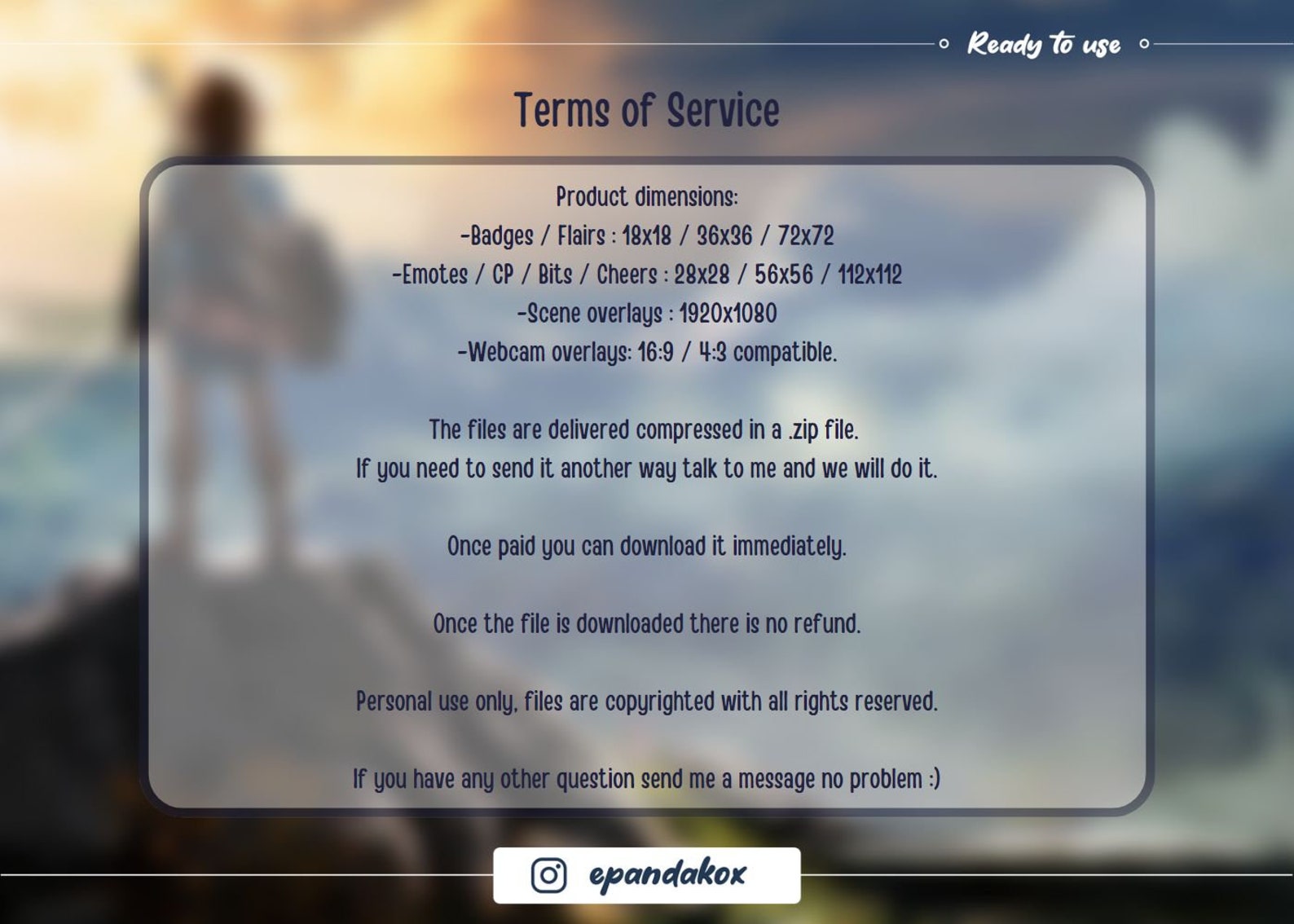 Zelda Animated Overlay for Twitch, the Legend of Zelda: Breath of the ...