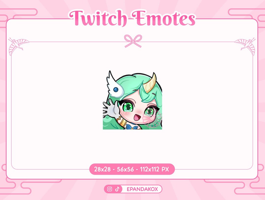 Star Guardian Soraka Hi Emote Twitch, Lol Emotes, Star Guardian Emotes ...