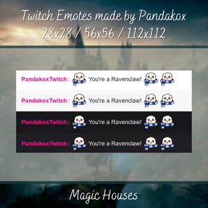 Magic Houses Emote Pack for Twitch, Twitch emotes, Magic Stream ...