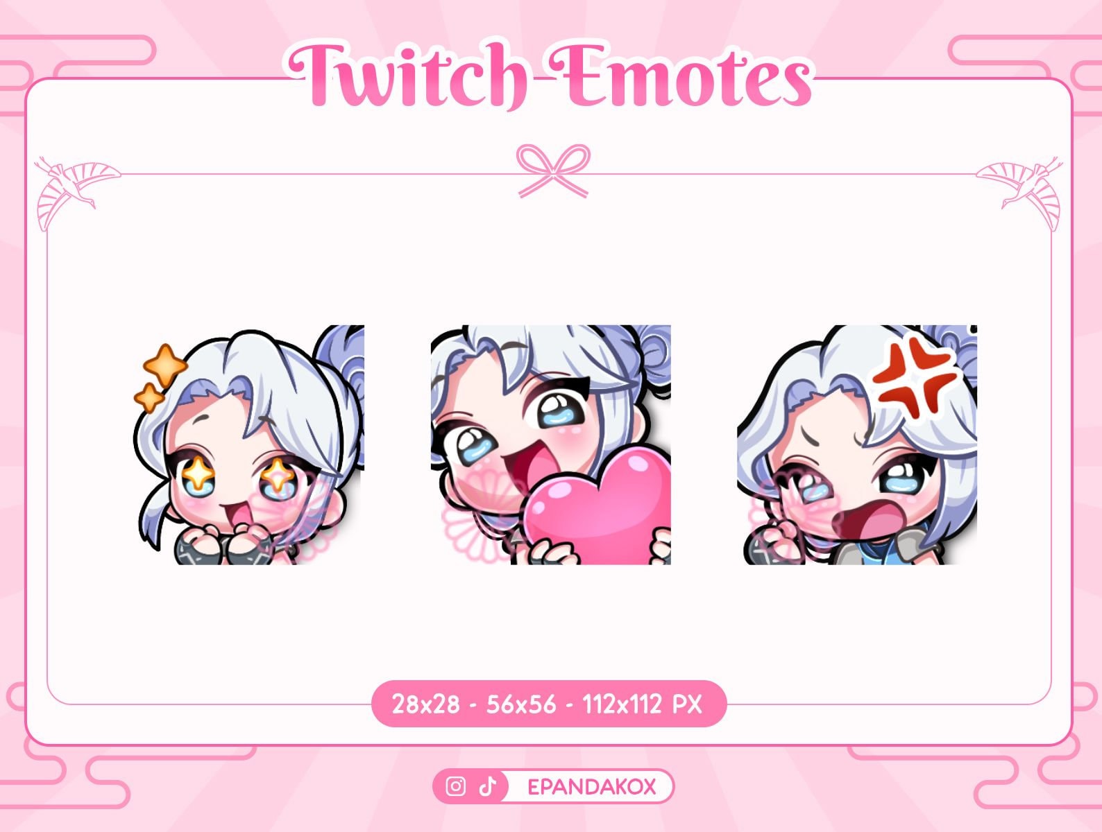 Jett Emote Set for Twitch, Jett Emote Pack for Twitch, Custom Emotes ...